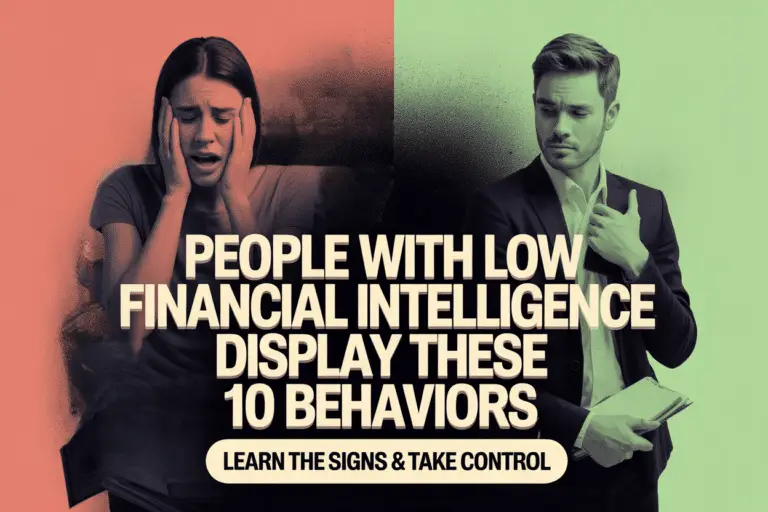 People With Low Financial Intelligence Display These 10 Behaviors ...