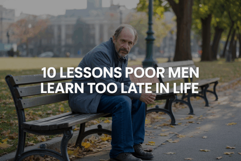 10 Lessons Poor Men Learn Too Late In Life - New Trader U