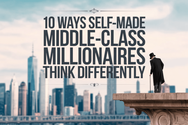 People Who Are Self-Made Middle-Class Millionaires Think Differently In ...