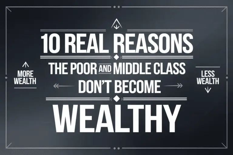 The 10 Real Reasons the Poor Stay Poor and the Middle Class Doesn’t Become Wealthy - New Trader U